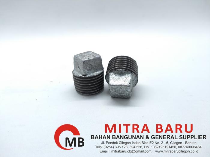 Jual PLUG GALVANIS. TUTUP PIPA BESI. MALLEABLE IRON. PLUG BESI GALVANIS ...