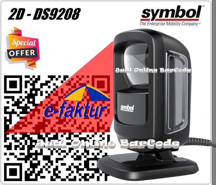 Jual EFAKTUR BARCODE SCANNER SYMBOL DS9208 DS-9208 USB ( 1D 2D ) QRCODE ...