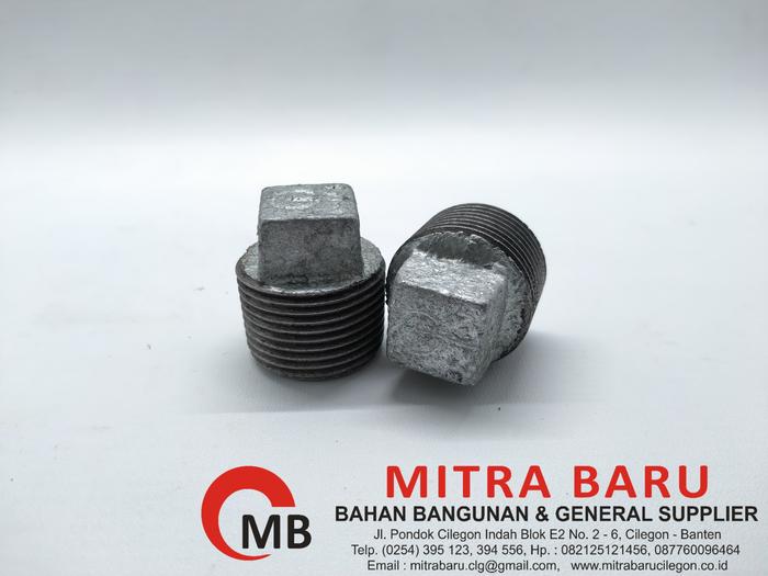 Jual PLUG GALVANIS. TUTUP PIPA BESI. MALLEABLE IRON. PLUG BESI GALVANIS ...