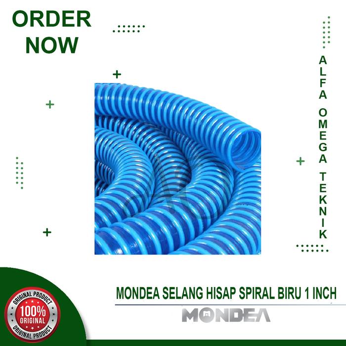 Jual MONDEA SELANG HISAP SPIRAL BIRU 1 INCH PVC POMPA HISAP IRIGASI ...