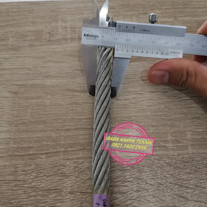 Jual KABEL SELING 12,5mm/ WIRE ROPE 12.5mm 8x19 IWRC GALVANIZED HOIST ...