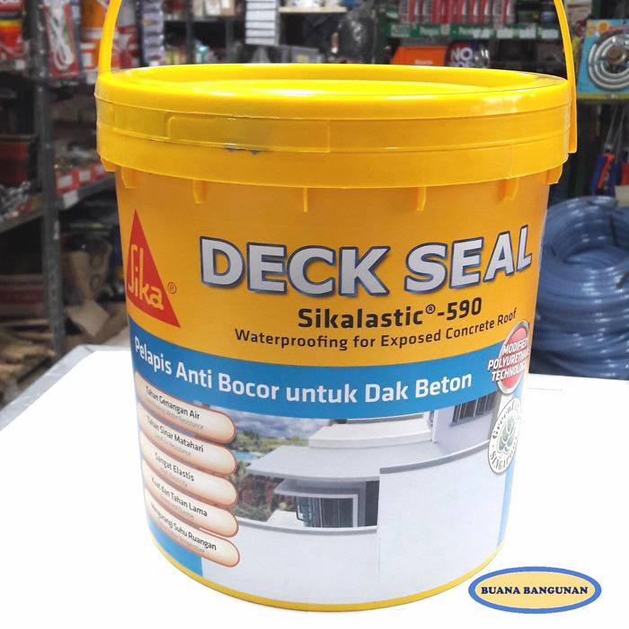 Jual Sika deck seal (sikalastic) 590 4kg Abu Abu Pelapis Anti Bocor Dak ...