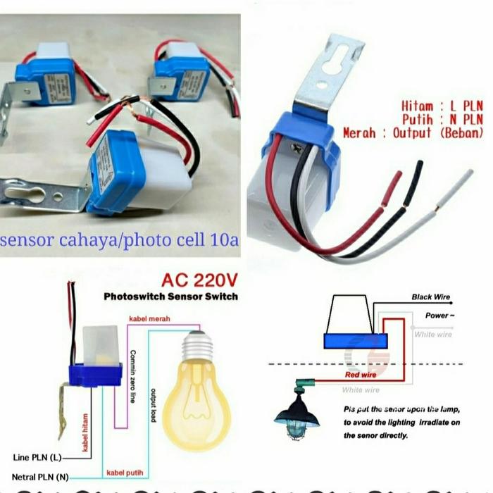 Jual sensor cahaya/otomatis sensor cahaya/photo cell/foto Cell model ...