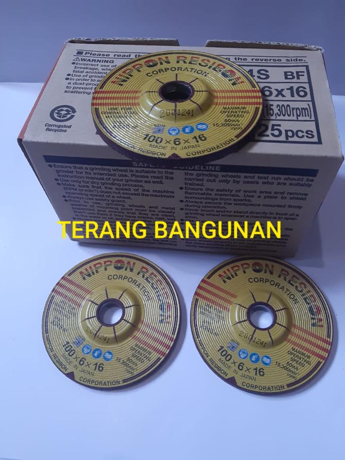 Jual GERINDA POLES 4INCH NIPPON RESIBON( HARGA 1 DUS ISI 25PCS ) - Kab ...