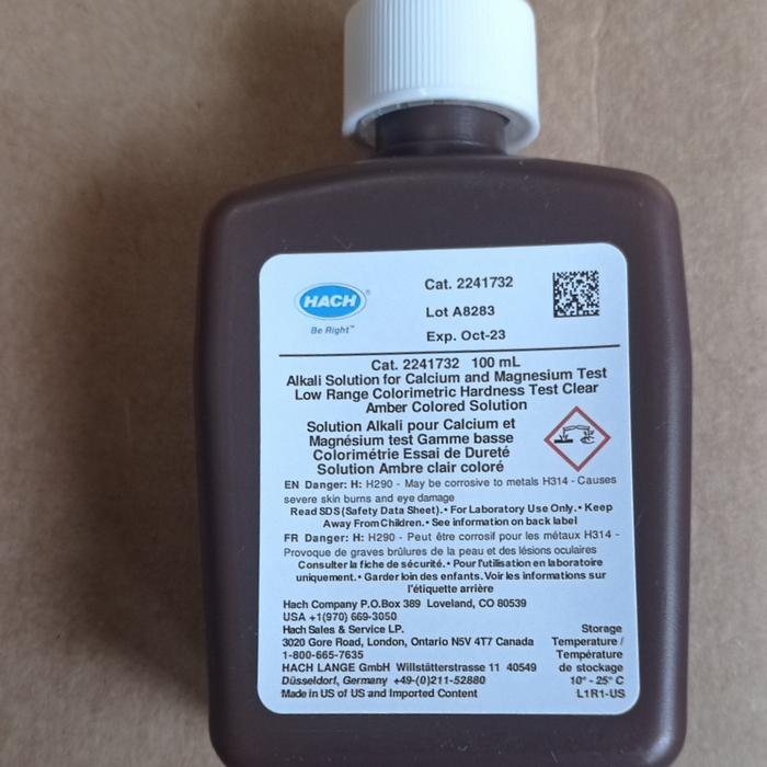 Jual Hach 2241732 Alkali Solution for Calcium and Magnesium Test 100 ml ...