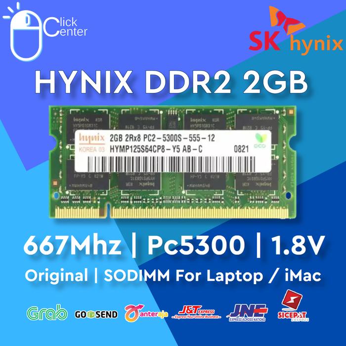 Jual RAM LAPTOP HYNIX DDR2 2GB PC 5300 / 667 Mhz SODIMM 1.8V 2 GB DDR 2 ...