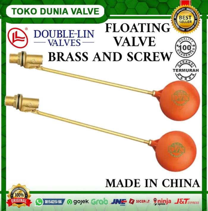 Jual DOUBLE-LIN FLOATING VALVE BRASS 1-1/4 INCHI SCREW - PELAMPUNG ...