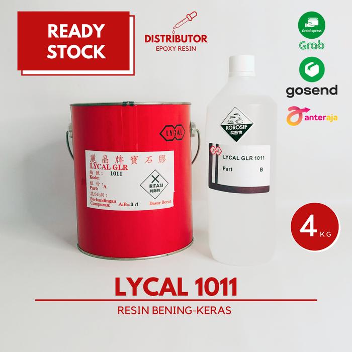 Jual Resin bening Lycal keras - Lycal 1011 - 4 kg GRAB / GOJEK / ANTER ...