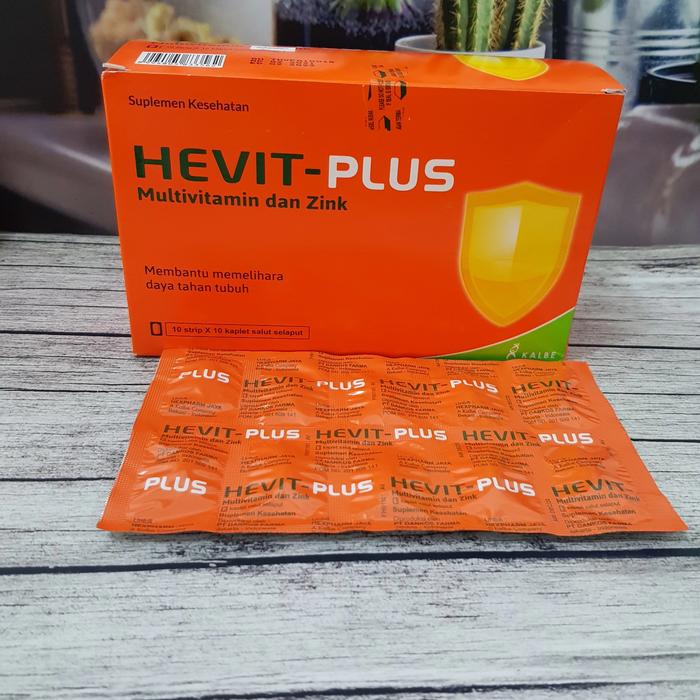 Jual Hevit Plus 10 Kaplet Per Strip - Multivitamin, Vitamin C500 dan ...