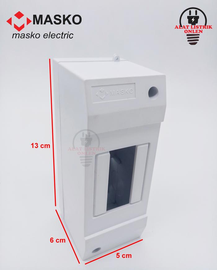 Jual BOX MCB 1-2 GROUP MASKO 9302 RUMAH MCB OUTBOW MERK MASKO - Kota ...
