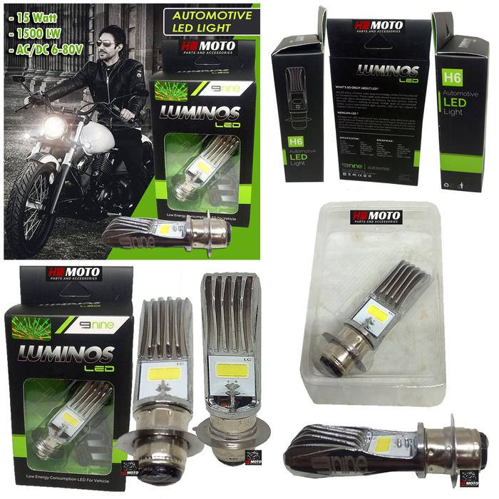 Jual Lampu LED Luminos/Lampu LED Motor Original Luminos Bebek, Matik H6 ...