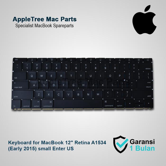 Jual Keyboard for MacBook 12" Retina A1534 l (Early 2015) small Enter ...