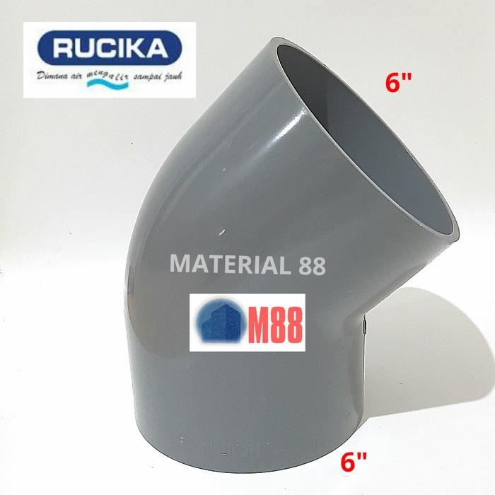 Jual Keni 45 derajat 6 inch RUCIKA D - Knee Elbow PVC - Kab. Bogor - MATERIAL 88 | Tokopedia