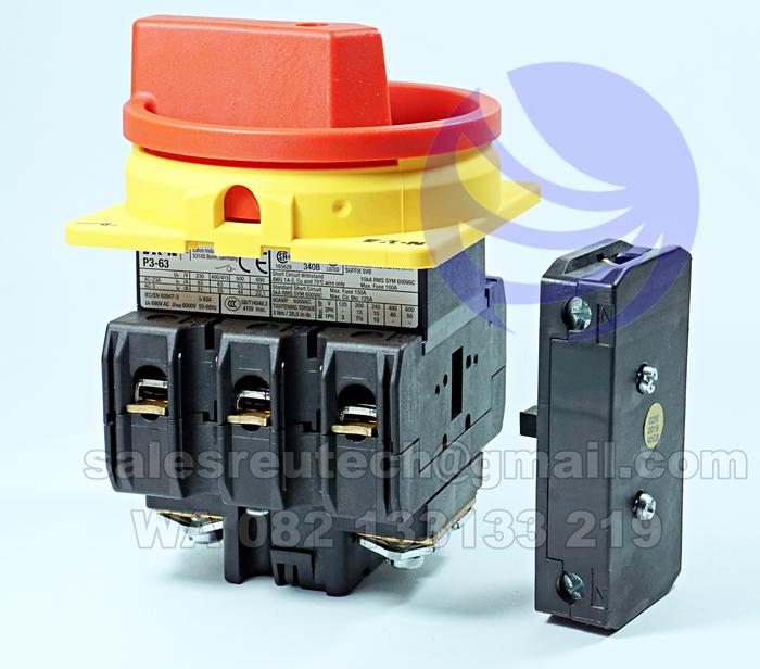 Jual Eaton P3-63/EA/SVB/N Moeller Main Switch 63A 3Pole + N - Kota Surabaya - REUTECH | Tokopedia