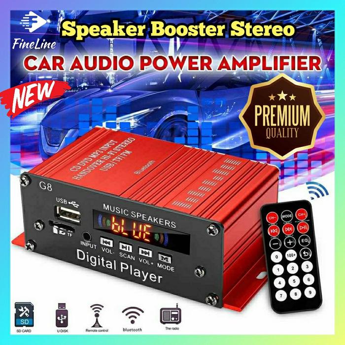 Jual Power Amplifier Ampli Mini Audio Speaker Mobil Stereo Car Booster ...