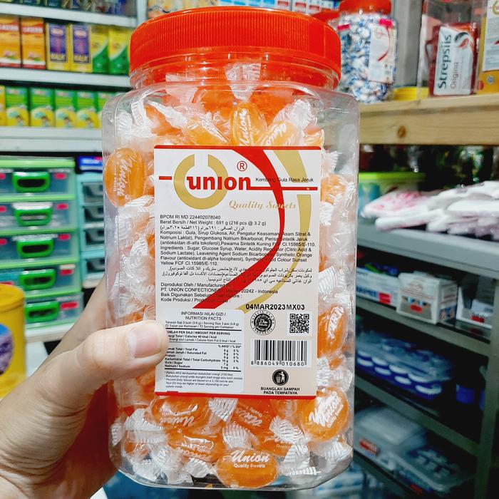 Jual [PERPCS] PERMEN UNION / RASA JERUK / PERMEN MANIS JERUK JAMAN DULU ...
