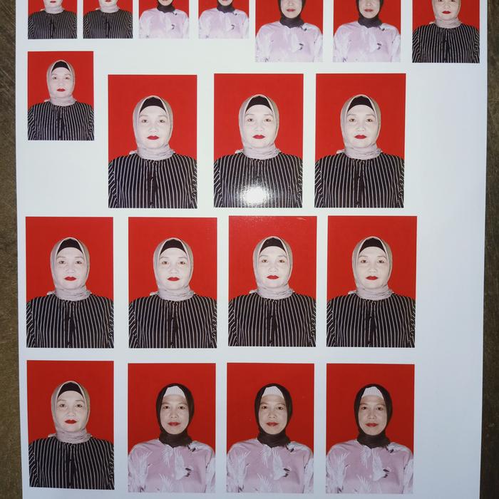 Jual cetak pas foto ijazah - layar merah, 2x3 - Kab. Muara Enim - Archi ...