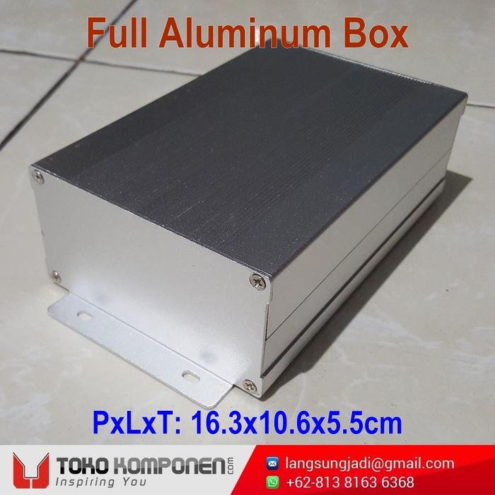 Jual Universal Aluminum Box 16.3x10.6x5.5cm - chassis enclosure ...