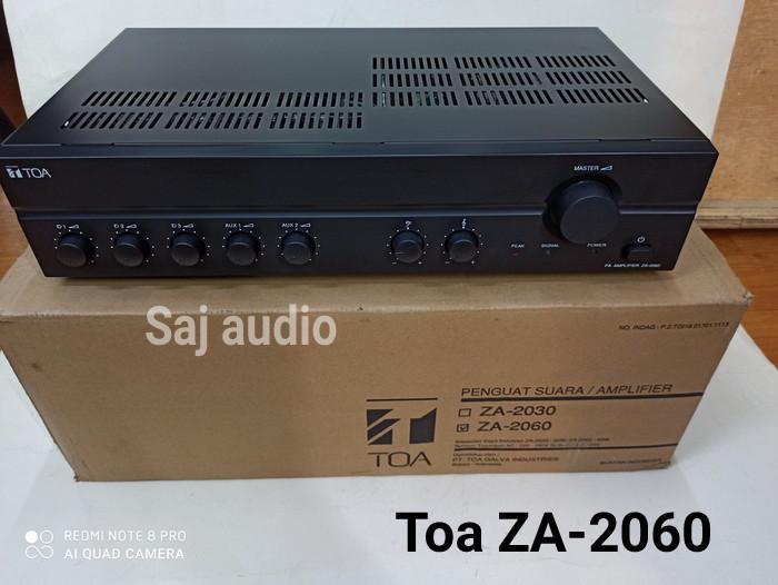 Jual AMPLIFIER TOA ZA 2060 BUAT P.A. SISTEM MASJID ..GEDUNG ..DLL ...