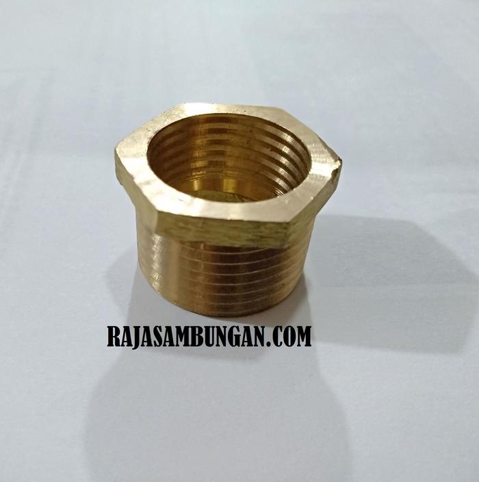 Jual Flok Ring Kuningan 3/8 x 1/4 Fitting Pipa Drat Luar Dalam Verlop ...