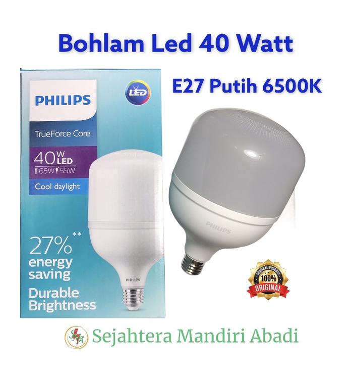 Jual Lampu Bohlam Led Bulb 40 Watt 220V TrueForceCore E27Drat Putih ...