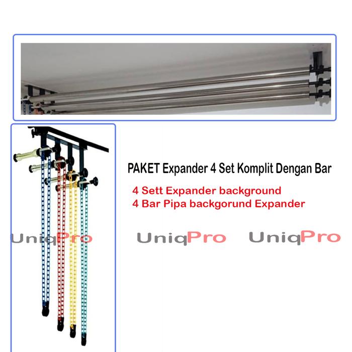 Jual PAKET Expander Background 4 Set Komplit Dengan Bar Pipa Set ...