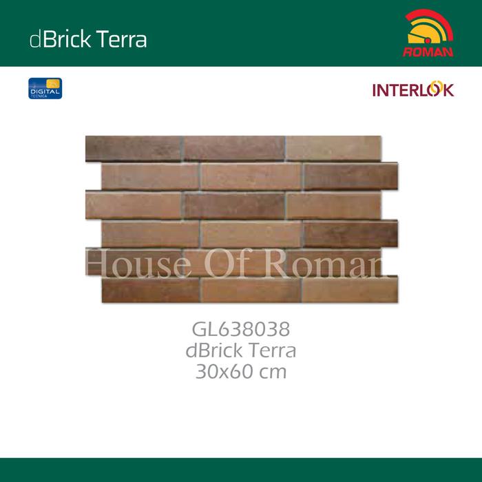 Jual ROMAN Interlok dBrick Terra 30x60 GL638038 (ROMAN House of Roman ...