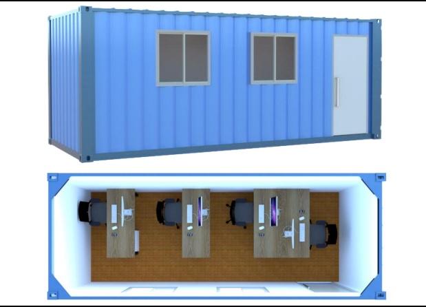 Jual Jasa Modifikasi Kantor Kontainer 20 feet Surabaya - Kota Surabaya ...