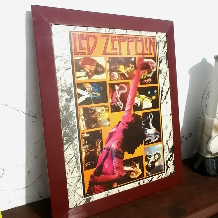 Jual poster led zeppelin frame kayu - Kota Bekasi - Picker Shop | Tokopedia