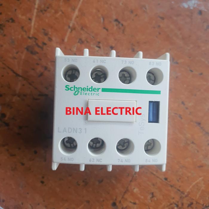 Jual Auxiliary Contact Block Schneider LADN31 Kontak Bantu 3NO 1NC LADN ...
