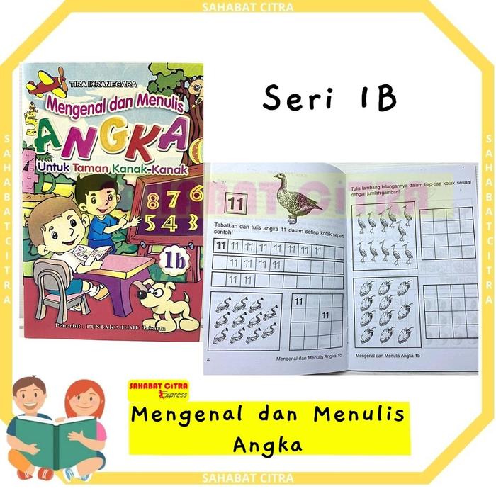 Jual BUKU BELAJAR MENGENAL DAN MENULIS ANGKA SERI PCS 数字书 - SERI 1B ...
