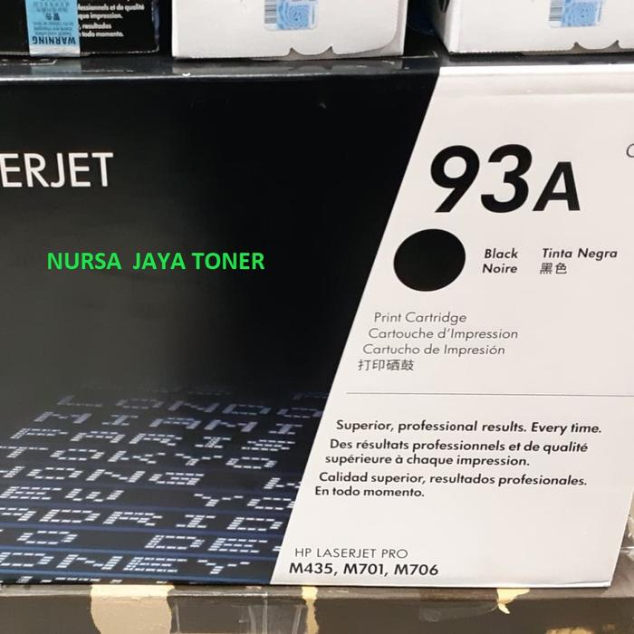 Jual Toner HP 93A BLACK LaserJet HP ORIGINAL (CZ192A) - Jakarta Selatan ...