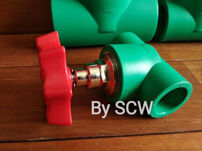 Jual Stop Valve PPR 1/2" inch 20mm Gate Valve Stop Kran PPR Fitting PPR ...