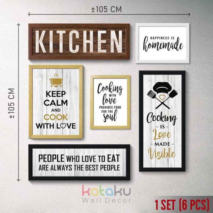 Jual Set Hiasan Dinding Dapur Poster Dinding Ruang Makan Kitchen Wall ...