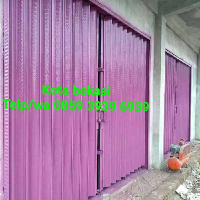 Jual rolling door folding gate pintu geser pintu dorong besi pintu ...