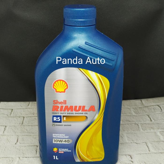 Jual OLI MESIN MOBIL DIESEL SHELL RIMULA R5 E, 10W 40, BTL 1 LTR, 100% ...