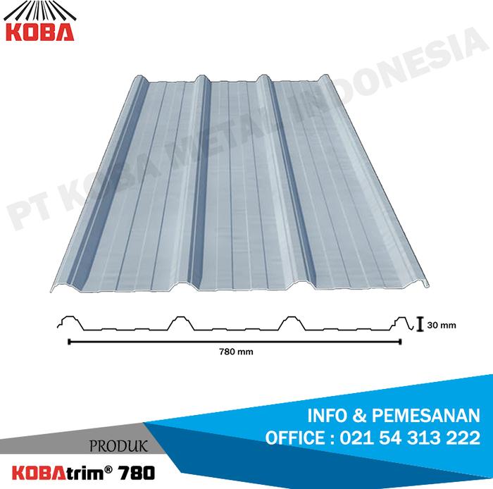 Jual Atap Trimdek tipe KOBAtrim 780 Zincalume Bluescope - Kab ...