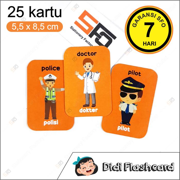 Jual Flash Card Profesi - Kartu Pintar Anak Flashcard - Kota Semarang ...