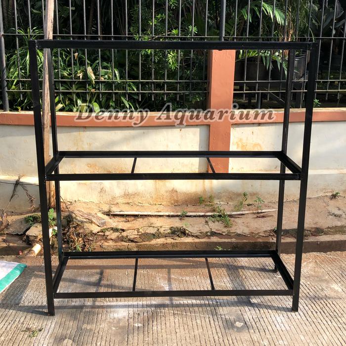 Jual RAK AQUARIUM BESI SIKU 3 SUSUN UKURAN 120x40x100cm - Jakarta ...