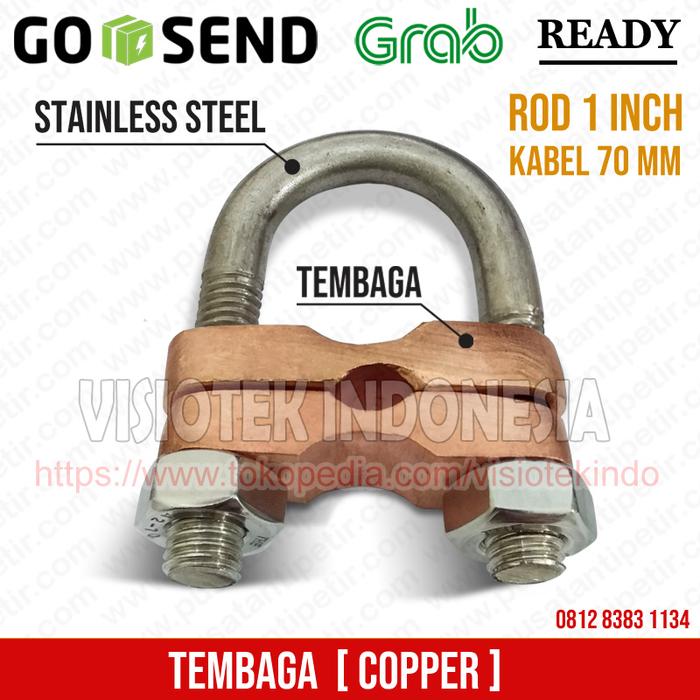 Jual Klem U Bolt 1 Hole Tembaga / 1 Jalur / Clamp Grounding 1 Way ...