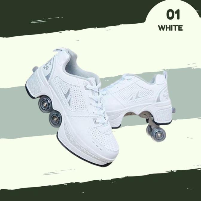 Jual Kick Roller Shoes Sepatu Roda Roller Skate Dengan 4 Roda Dewasa ...