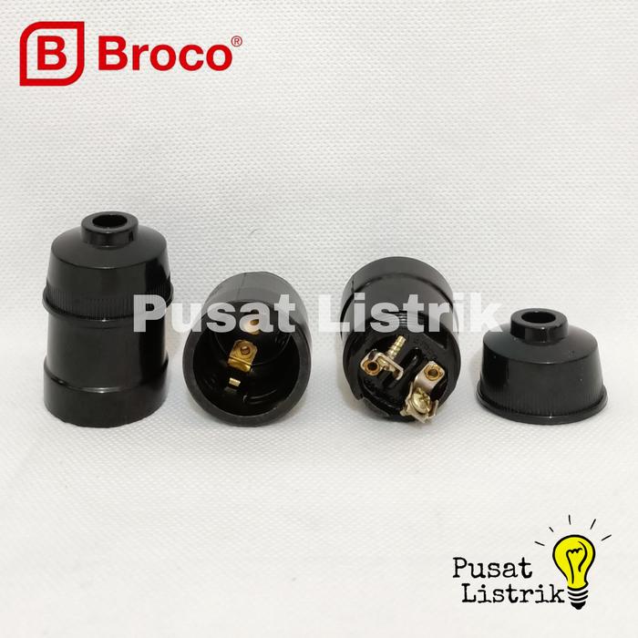 Jual Fitting Gantung Hitam 216L Broco Rumah Lampu Gantung E27 Hitam ...