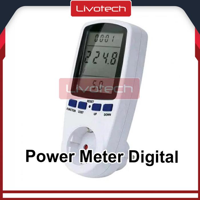 Jual Pengukur Daya Listrik Digital Kwh Power Meter Volt Ampere Stop ...