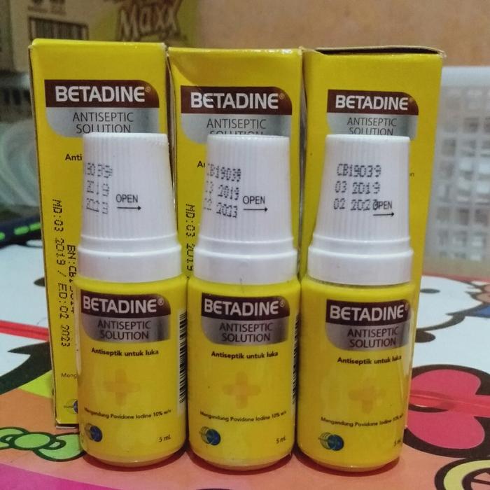 Jual Betadine 5 ml (obat luka robek kulit luar untuk manusia & hewan ...