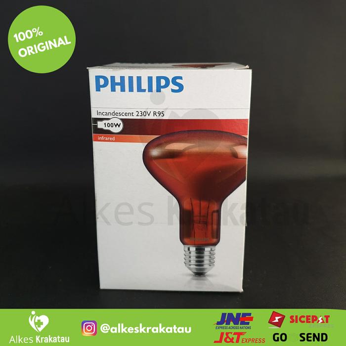 Jual Lampu Infrared Philips 100 watt / Infra red 100w / Inframerah Lamp ...