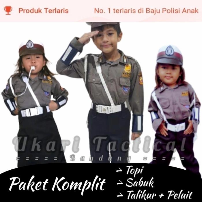 Jual Seragam Kostum Karnaval Profesi Pocil Anak Baju Polisi Kecil ...