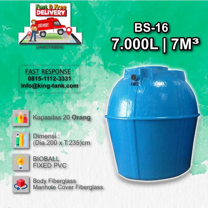Jual Tangki BIOTANK Fiberglass - 7000 L / 7M3 (BIOTECH - BIOFILTER ...