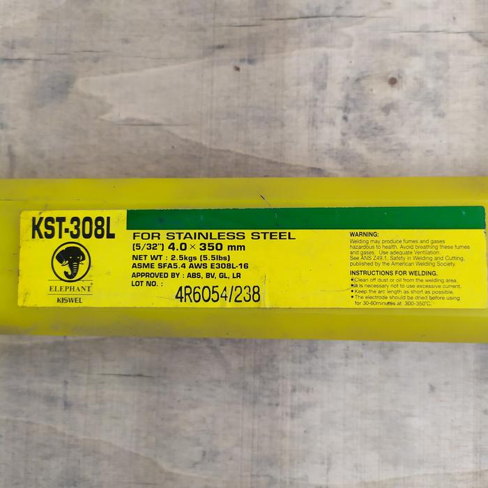 Jual Kawat Las Stainless Steel KISWEL KST-308L AWS E308-16 diameter 4 ...
