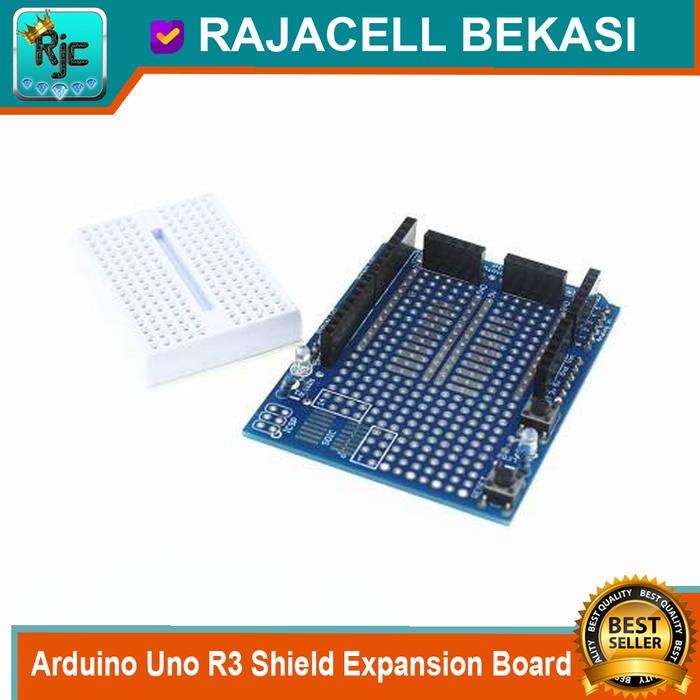 Jual Arduino Uno R3 Proto Shield Expansion Board for Prototype project - Kota Bekasi - Rajacell ...