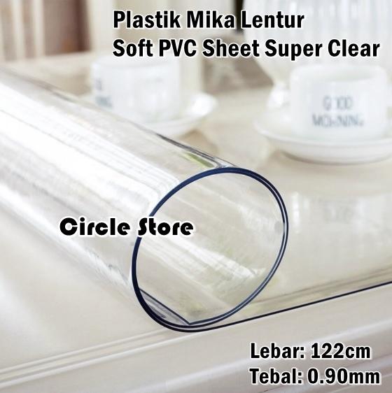 Jual Plastik Mika Lentur Flexible PVC Super Clear Bening 122cm Tebal 0.90mm - 1,1 mm - Jakarta ...